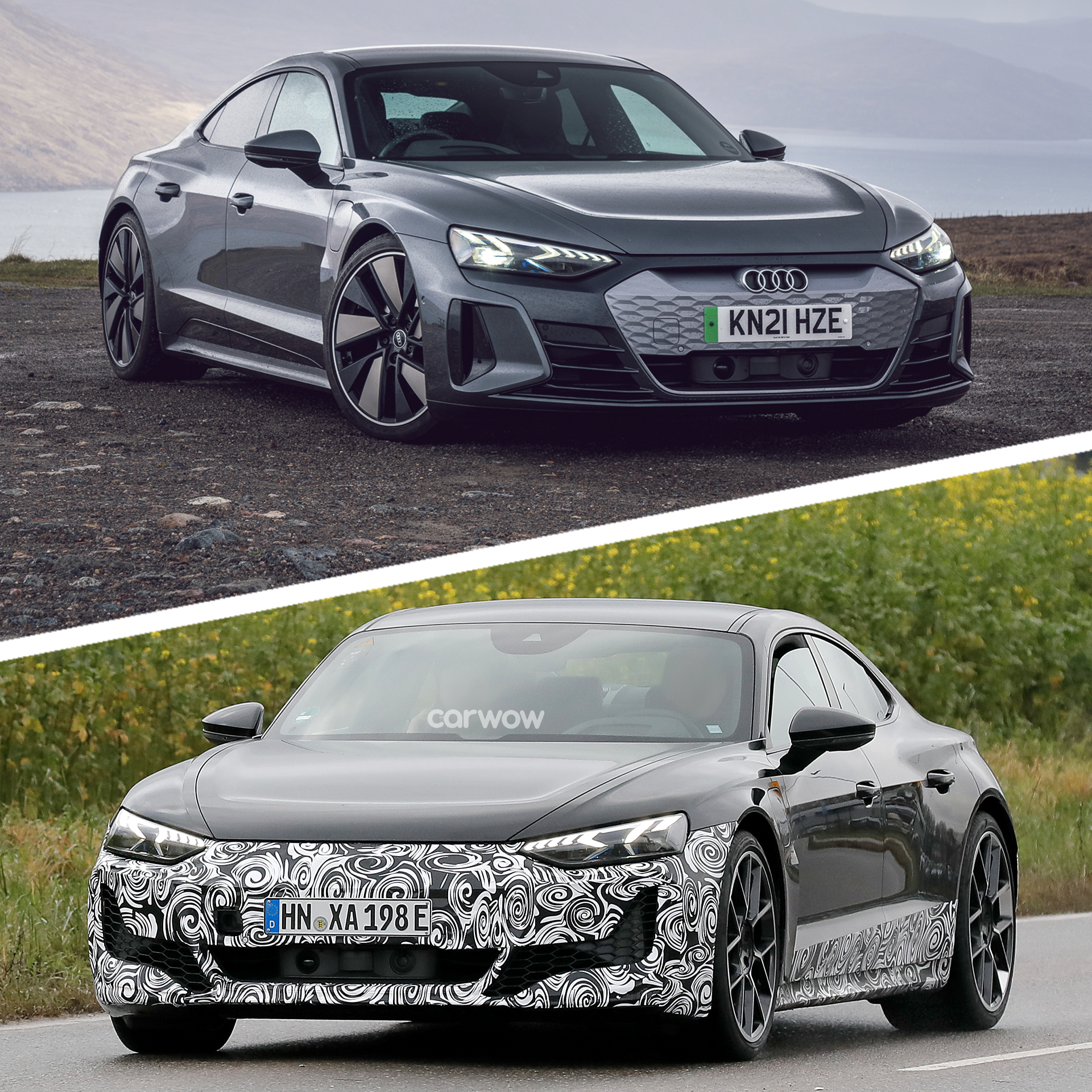 New Audi e-tron GT spotted: facelifted EV coming soon | Carwow